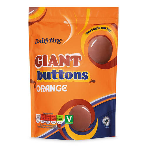 Giant Orange Chocolate Buttons | ALDI IE